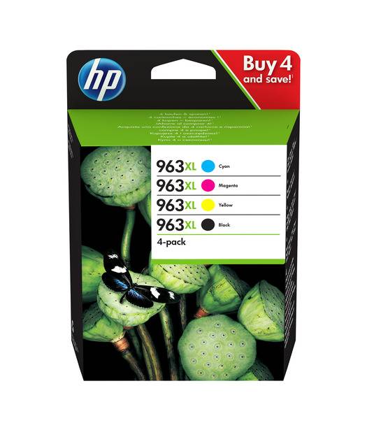 HP 963XL 4-pack High Yield black, yellow, cyan, | 3YP35AE HP 963XL 4-pack High Yield black, yellow, cyan, | 3YP35AE