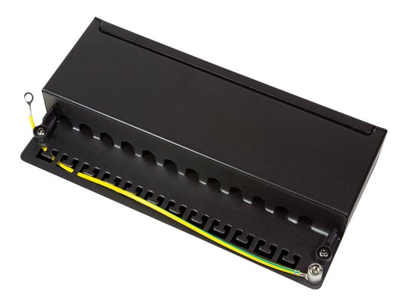 LogiLink Patch panel wall mountable RJ-45 X 12 black | NP0017