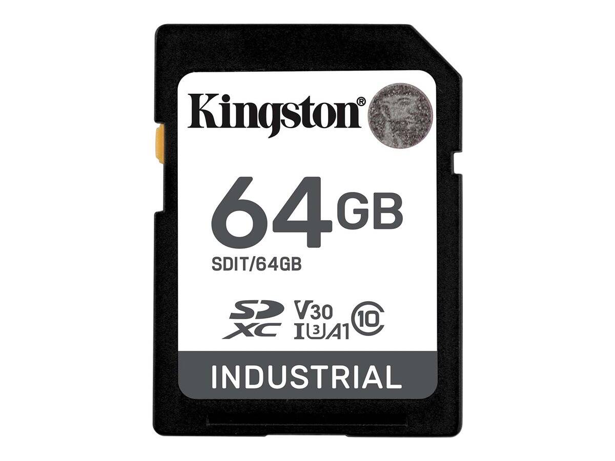 Kingston Industrial - Flash memory card - 64 GB - A1 | SDIT/64GB