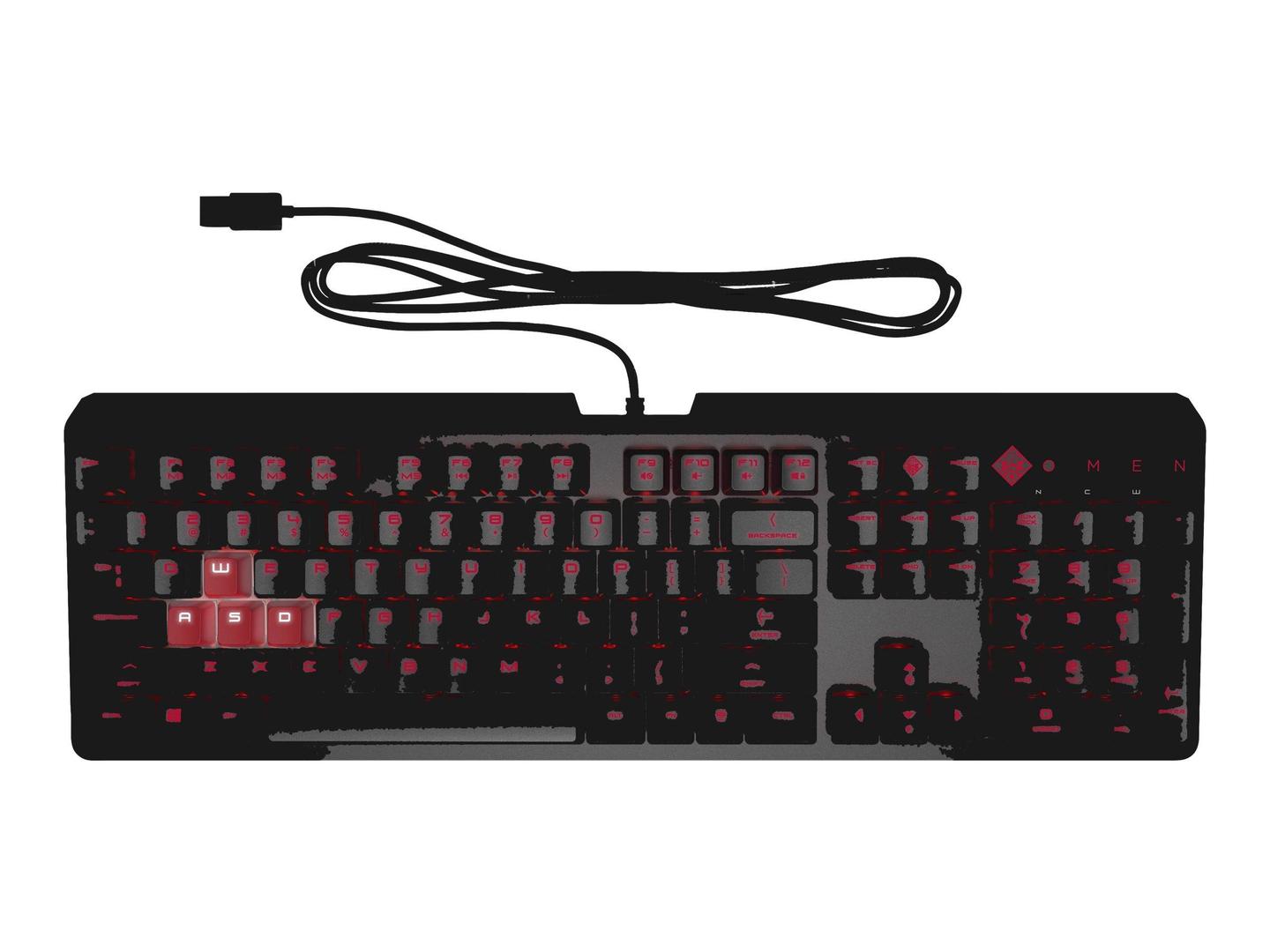 OMEN by HP Encoder Keyboard backlit USB German red | 6YW76AA