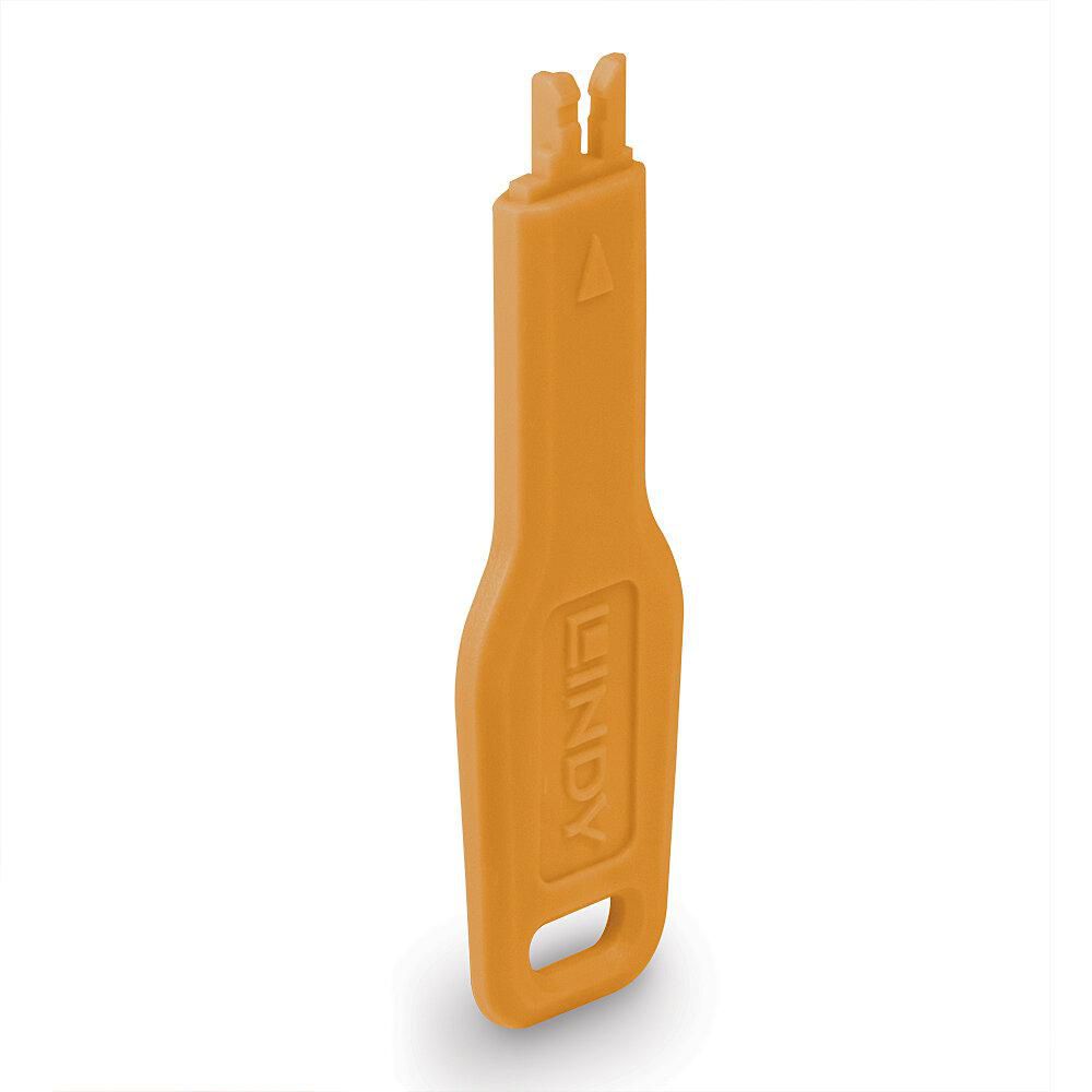 Lindy RJ45 Port Blocker Key - Orange (47896)