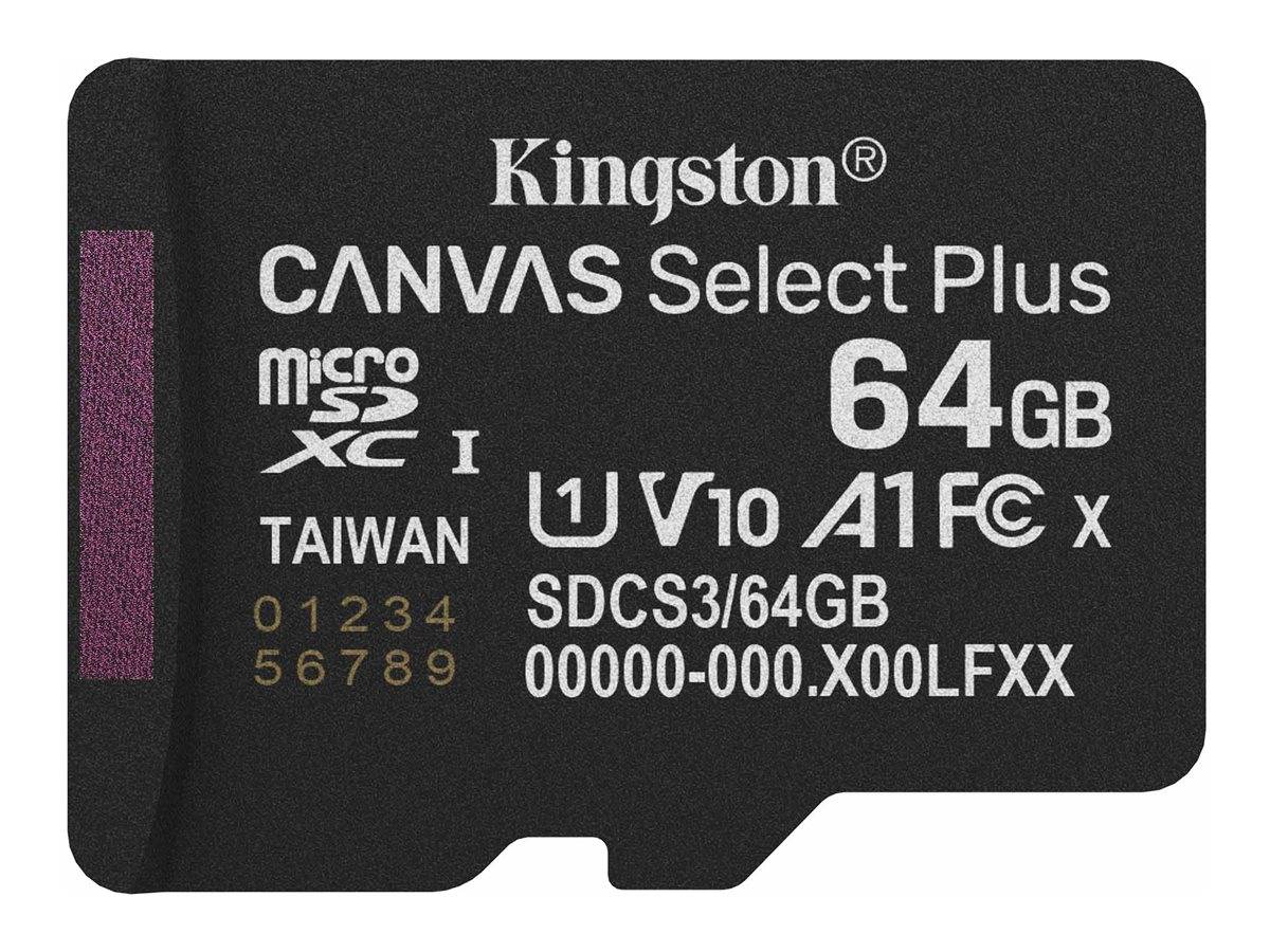 Kingston Canvas Select Plus Flash memory card 64 | SDCS3/64GBSP
